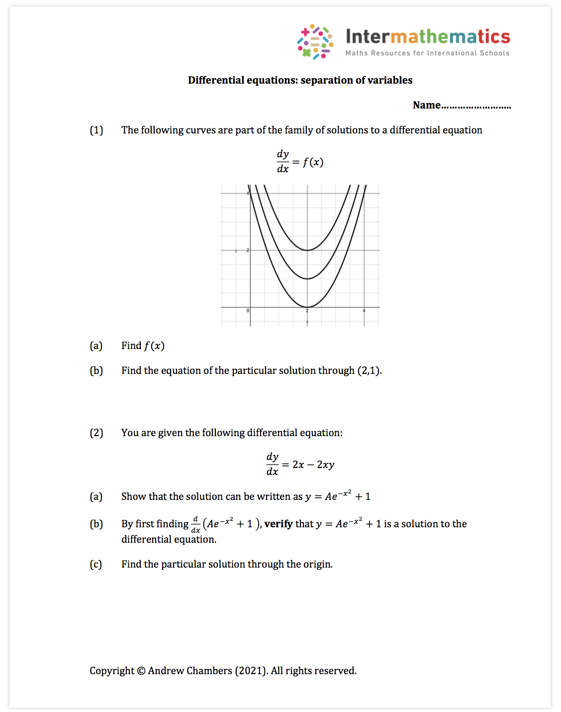 Differential Equations – intermathematics
